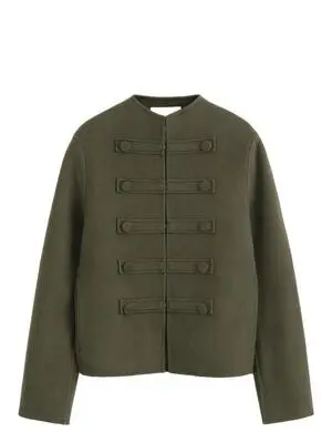 Cos Double-faced Wool Uniform Jacket - Green