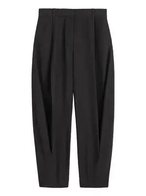 Cos Pleated Balloon-leg Pants - Black