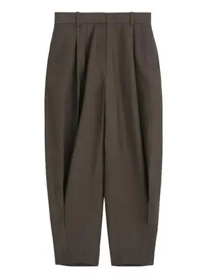 Cos Pleated Balloon-leg Pants - Brown