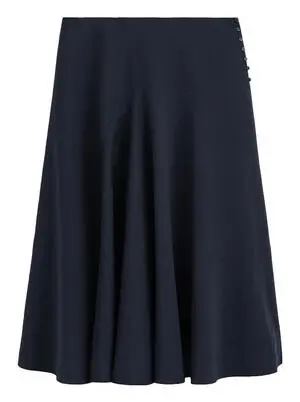 Cos Button-detail Fluid Midi Skirt - Navy