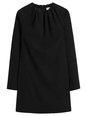 Cos Pleated Tailored Mini Dress - Black