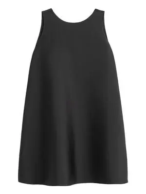 Cos Scuba A-line Mini Dress - Black