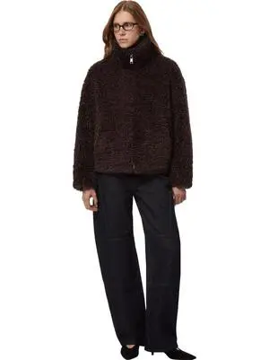 Apparis Brooks Bouclette Jacket - Brown