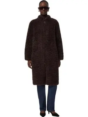 Apparis Jude Bouclette Coat - Brown