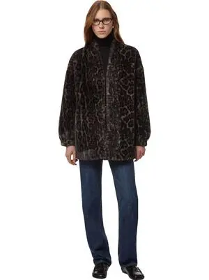 Apparis Jane Leopard Coatigan - Dark Leopard