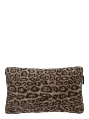 Apparis Brenn Leopard Print Faux Fur Pillow - Light Leopard
