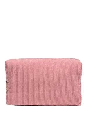 URBAN ESSENTIALS Corduroy Cosmetic & Travel Organizer Pouch - Blush