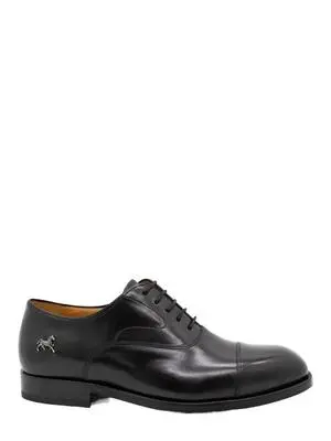 CAVALINHO Lusitano Leather Cap Toe Oxford Shoes - Black
