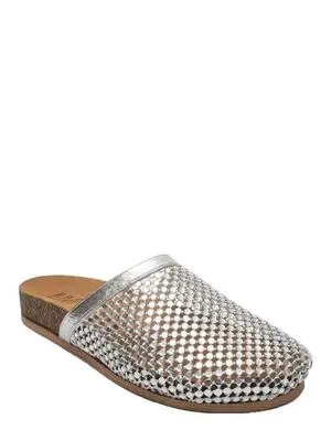 PROLOGUE SHOES Montera Embellished Mule - Silver