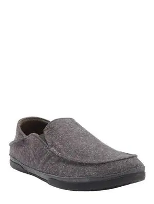 Olukai Moloa Hulu Ii Slip-on Slipper - Dk Shadow/dk Shadow