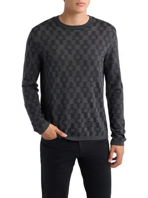 Emporio Armani Wool Crewneck Sweater - Navy