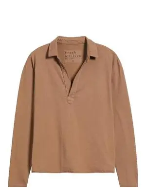 Frank & Eileen Patrick Popover Henley In Heritage Jersey - Chai