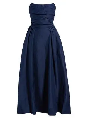 Shona Joy Celeste Strapless Gown - Midnight
