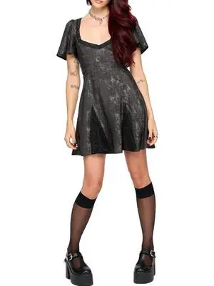 DISTURBIA Lili Godet Mini Dress - Grey