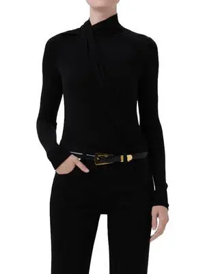 Citizens Of Humanity Sculptural Long Sleeve Bodysuit - Black