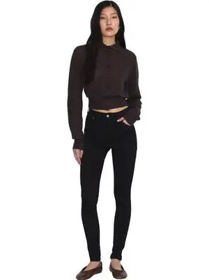 DR. DENIM Plenty Mid Skinny Jeans - Black