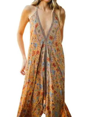 SUN CHILD Classic Silk Dress - Yellow