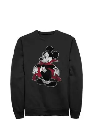 MICKEY & FRIENDS Halloween Retro Vampire Crewneck Sweatshirt - Black