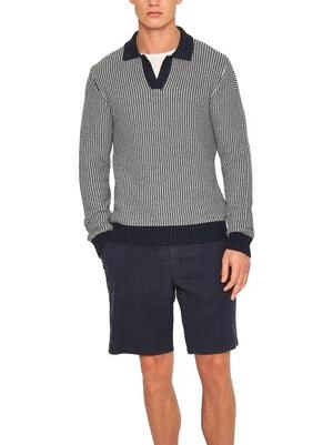 Orlebar Brown Tailored-fit Garment Dyed Linen Blend Shorts - Night Iris