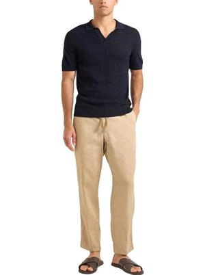 Orlebar Brown Horton Silk Tailored-fit Polo Shirt - Night Iris