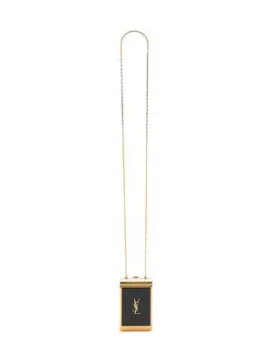 Saint Laurent Micro Minaudiere Metal And Resin Bag - Black