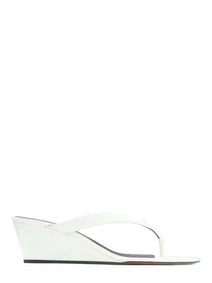 NEOUS Tercus Leather Wedge Sandals - Ivory