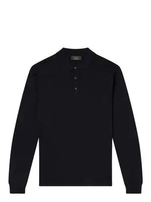 SLOWEAR Zanone Slim-fit Flexwool Polo Shirt - Blue