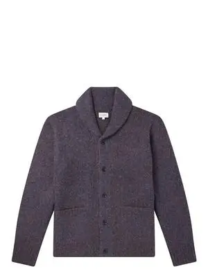 Hartford Alpaca, Yak, And Wool-blend Cardigan - Blue
