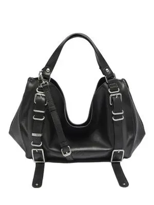 DIESEL® Diesel D-One Medium Leather Handbag Black
