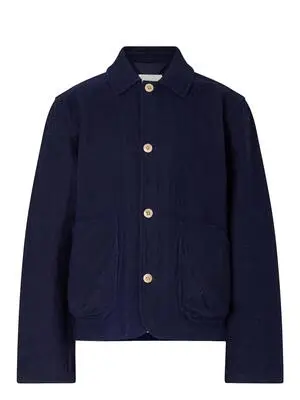 Folk Prism Cotton Jacket - Blue