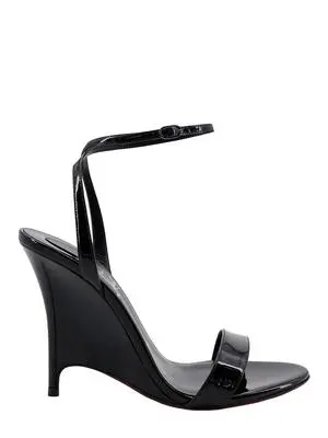 CHRISTIAN LOUBOUTIN Christian Louboutin Zeezeenella Wedge Sandals Black