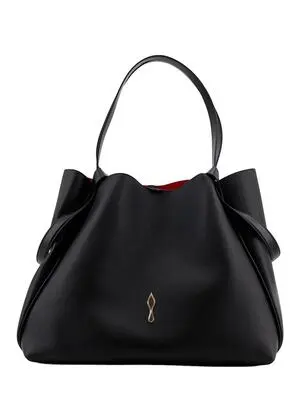 CHRISTIAN LOUBOUTIN Bettina Large Leather Shoulder Bag - Black