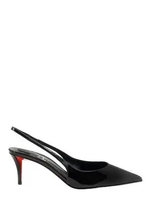 CHRISTIAN LOUBOUTIN Christian Louboutin Miss Z Patent Leather Slingback Black