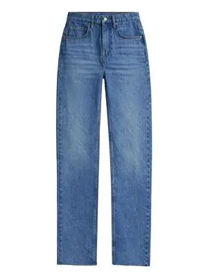 THE FRANKIE SHOP Denim" Wash Straight Leg Jeans - Blue