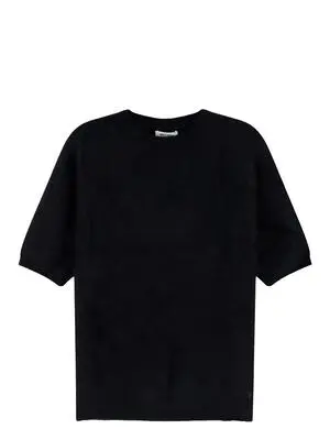 Soft Goat Cashmere Sweater - Black