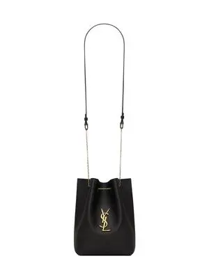 Saint Laurent Pochon In Lambskin - Black