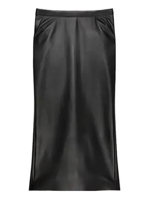 GIVENCHY Givenchy Midi Kickback Skirt In Nappa Leather