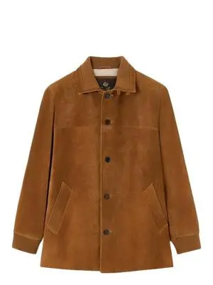 Loro Piana Suede Maremma Jacket - Dark Brandy