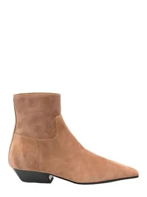 Khaite Marfa Square-toe Ankle Boots - Brown