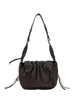 Isabel Marant Étoile Isabel Marant Adjustable Shoulder Bag With Drawstring And Tassels Brown