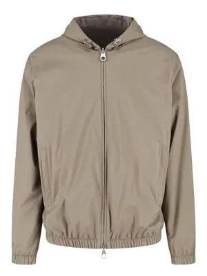 Loro Piana Reversible Jacket With Drawstring Hood - Nude