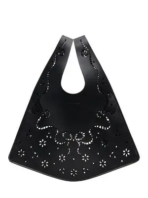 Simone Rocha Mini Laser-cut Tote Bag - Black