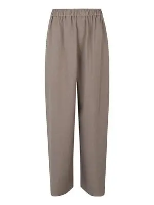 THE FRANKIE SHOP Elastic Waist Casual Pants - Gray