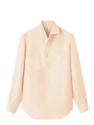 Loro Piana Long-sleeved Shirt - Distorted Orange