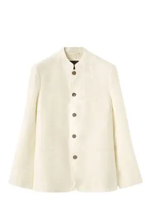 Loro Piana Long Sleeve Stand Collar Jacket - No