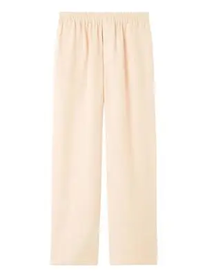 Loro Piana Loro Piana Straight Leg Elastic Waist Trousers Distorted Orange
