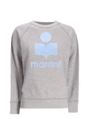 Isabel Marant Étoile Isabel Marant Graphic Logo Crewneck Sweatshirt Gray