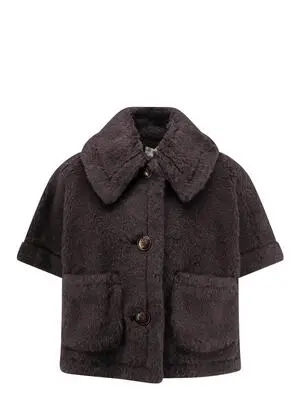 Max Mara Short-sleeved Cape - Black