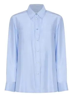 Max Mara Long-sleeved Shirt - Blue