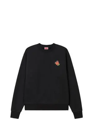 Kenzo Pop Sweatshirt With Floral Print - Black